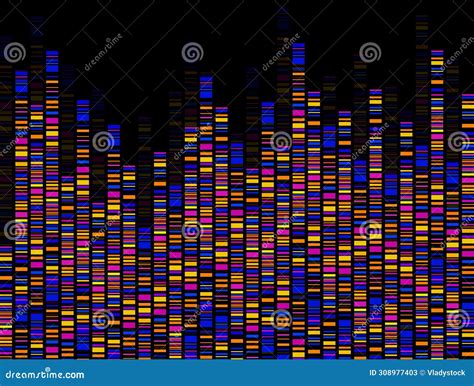 Dna Test Infographic Dna Test Barcoding Genome Map Vector Illustration