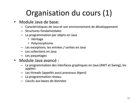 PPT Programmation orientée Objet Langage Java PowerPoint Presentation ID