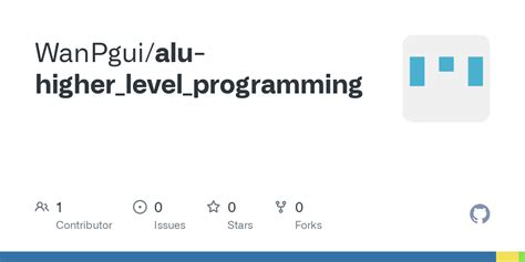 Github Wanpguialu Higherlevelprogramming