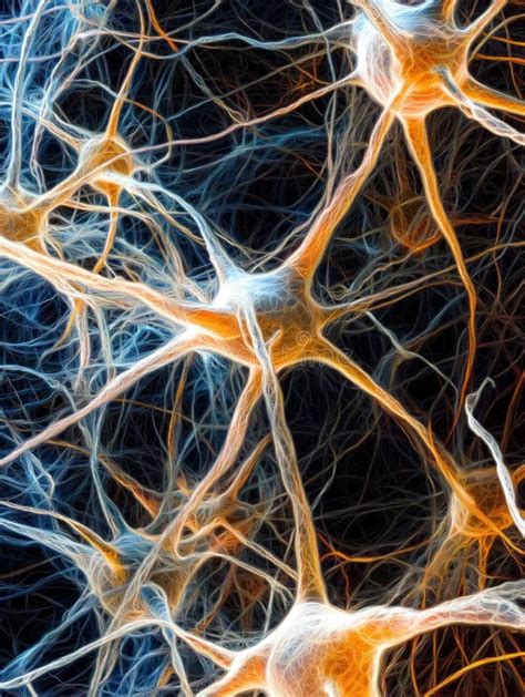 Colorful Neural Network Connection Visualization In Abstract Artistic