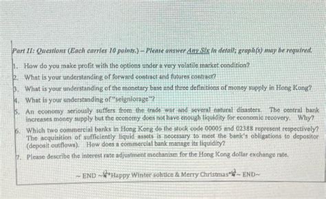 Solved Part Ii Questions Each Carries I0 Points Plense