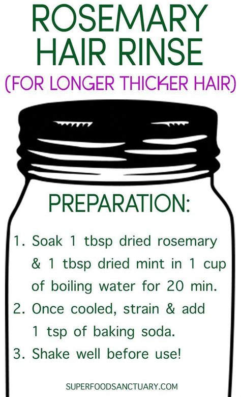 How To Make Rosemary Hair Rinse For Hair Growth Superfood Sanctuary