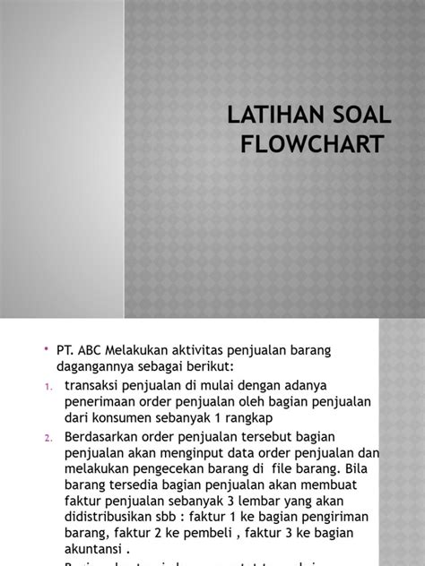 Latihan Soal Flowchart Pdf