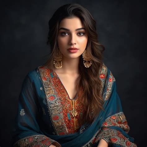 Premium Photo A Fashion Women Indian And Pakistani Drass Wedding Clothing