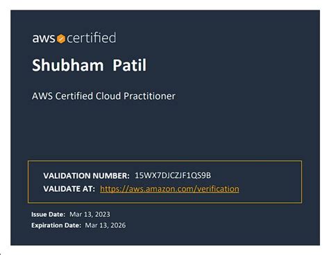 Shubham Patil On Linkedin Aws Cloud Cloudcomputing Achievement