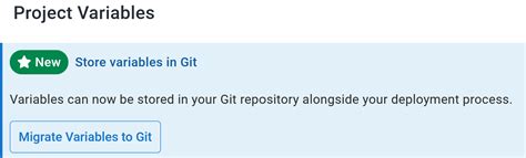 Migrating Variables To Git Documentation And Support