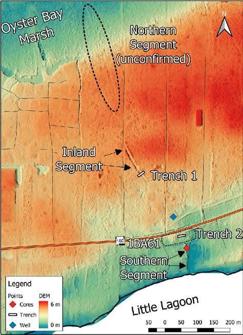 Digital Elevation Model Illustrating Visible Canal Depressions And Download Scientific Diagram