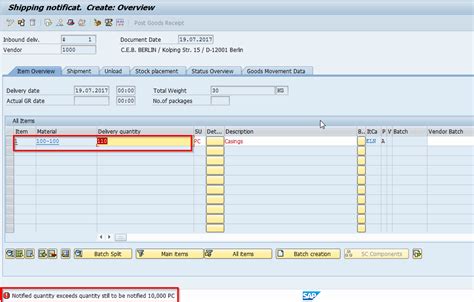Restrict Inbound Delivery Quantity From Exceeding Against PO Quantity