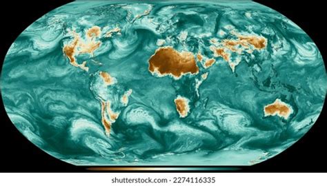 Global Map Represents Humidity Earths Surface Stock Illustration Shutterstock