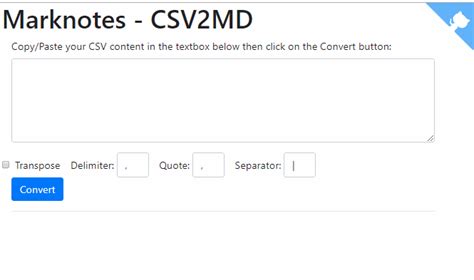 markdown convert csv to markdown tables christophe avonture
