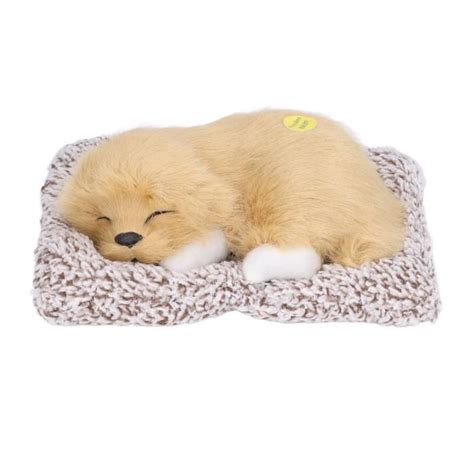 Chien Endormi R Aliste Adorable Chiot Endormi Jouets Enfants D Corations Cadeaux Pour Gar Ons