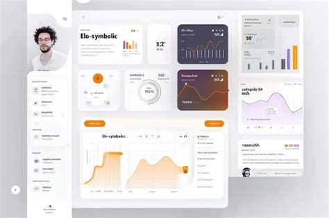 Premium Photo The UI Graph And Chart Kit Elements Can Be Used On A Mobile Or Web Application