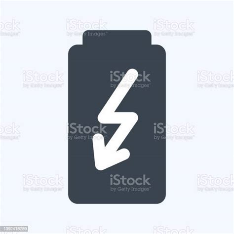 아이콘 절전 기능 모바일 앱 기호에 적합합니다 글리프 스타일 편집 가능한 간단한 디자인 디자인 템플릿 벡터 간단한 기호 그림 0명에 대한 스톡 벡터 아트 및 기타 이미지