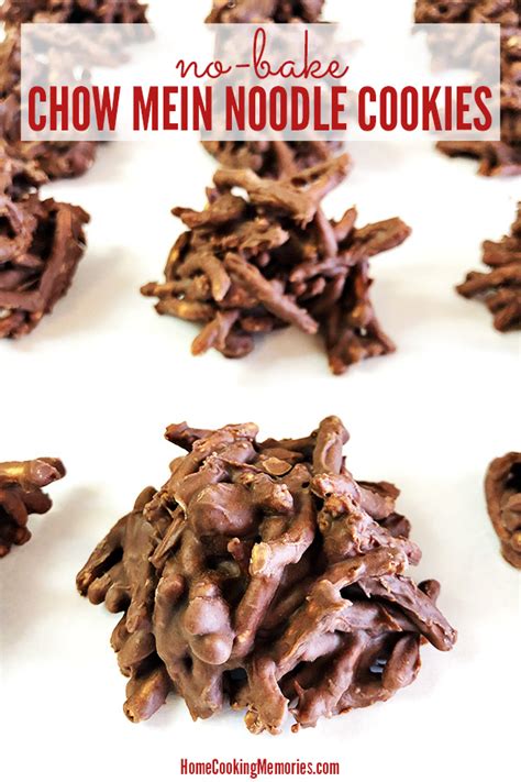 Easy No Bake Chow Mein Noodle Cookies Recipe Home Cooking Memories