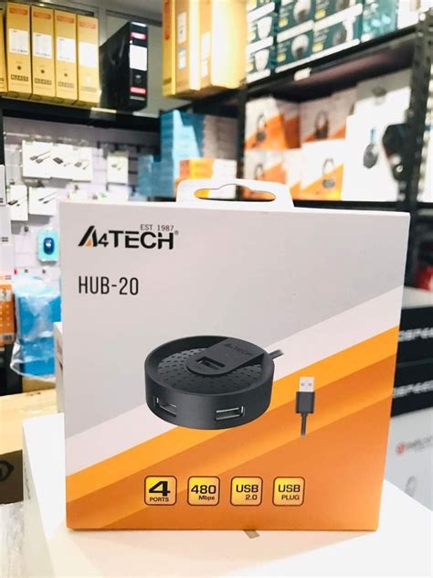 A Tech Ports In USB Hub HUB Black Computers Tech Parts Accessories Other