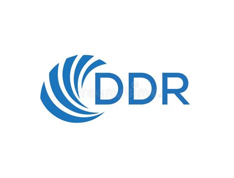 Ddr Letter Logo Design On White Background Ddr Creative Circle Letter
