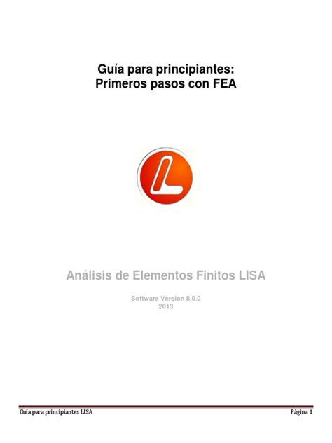 Guía Introductoria Completa Para Principiantes En Análisis De Elementos Finitos Usando El