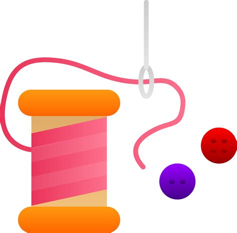 Stich Kit Flat Gradient Icon 38726187 Vector Art At Vecteezy