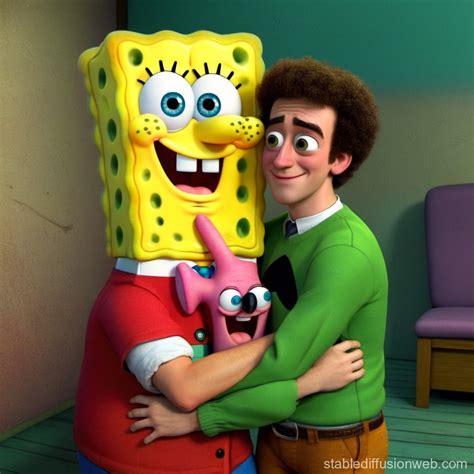 Spongbobs Affectionate Gesture Stable Diffusion Online