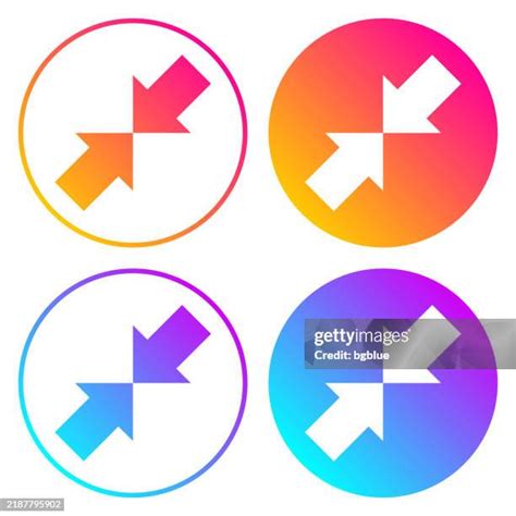 Minimize Round Icons With Color Gradients High Res Vector Graphic