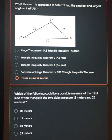 Solved What Theorem Is Applicable In Determining The Smallest And