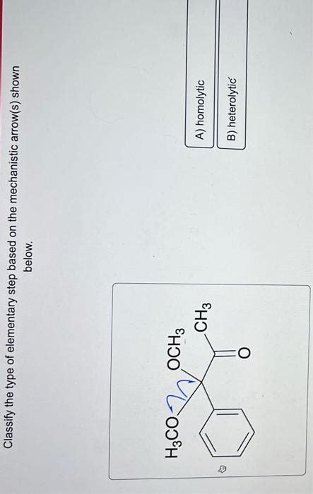 Solved Classify The Type Of Elementary Step Based On The