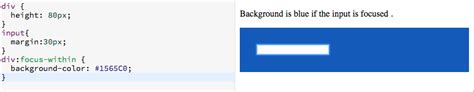 Css Tutorial A The Not Pseudo Class Example And B Focus Within
