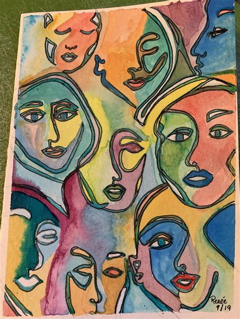 Easy Picasso Art Project Tutorial Video And Picasso Coloring Page Artofit