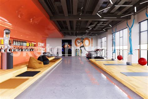 11745 Free Sketchup Gym And Yoga Room Interior Model Download