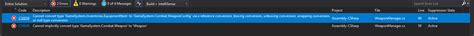 Error Casting As Weaponconfig Ask Gamedevtv
