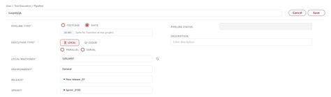 Create Pipelines Simplifyqa Help Doc