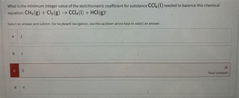 Solved What Is The Minimum Integer Value Of The Chegg