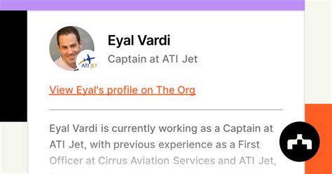 Eyal Vardi Captain At Ati Jet The Org