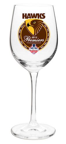 Hawthorn 2013 Premiership Wine Glass 2013 Afl Premiership Afl Aussie Rules Sports