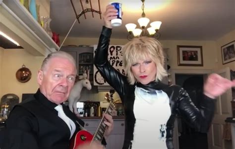 Robert Fripp And Toyah Willcox Douse Themselves In Cream While