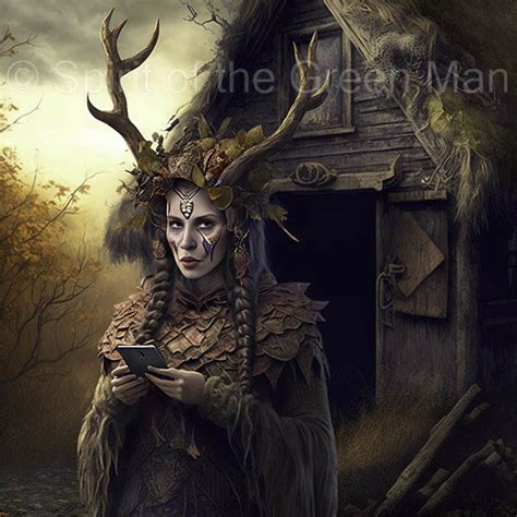 Goddess On Mobile Spirit Of The Green Man