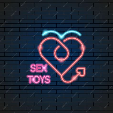 Premium Vector Abstract Sex Love Shop Adult Toys Neon Light Electric