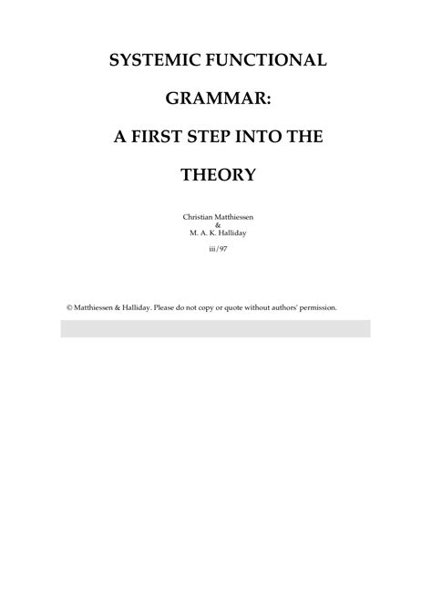 😊 Halliday 7 Functions Of Language Pdf Michael Halliday S 7 Functions