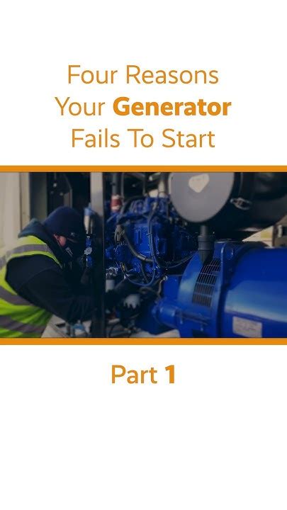 Four Reasons Why Your Generator Fails To Start Part 1 Blog Youtube