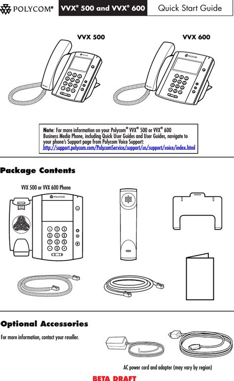 Polycom Vvx Voip Telephone With Bluetooth User Manual Vvx Userman