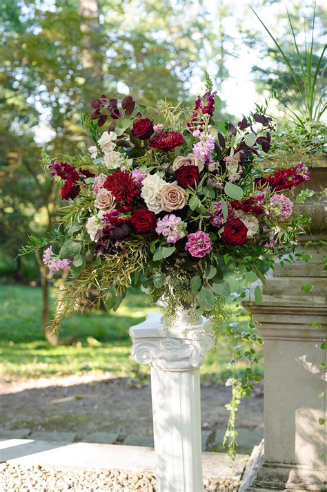 Regal Burgundy And Gold Wedding At The Mansion Burgh Brides