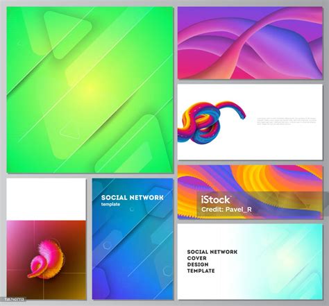 인기있는 형식으로 현대 소셜 네트워크 모형의 최소한의 추상 벡터 일러스트 레이아웃 미래 기술 디자인 유체 그라데이션 모양 조성다채로운 배경 색상 묘사에 대한 스톡 벡터 아트