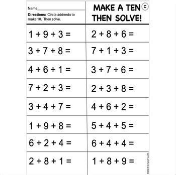 Adding Numbers Make A Then Solve Spin And Add Numbers Add Numbers