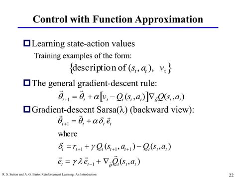 Ppt Chapter 8 Generalization And Function Approximation Powerpoint Presentation Id4797758