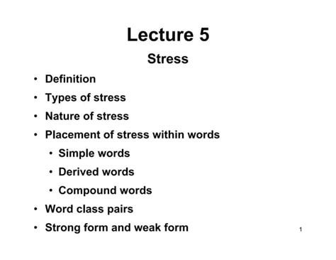 Word Stress Phonetics Pdf