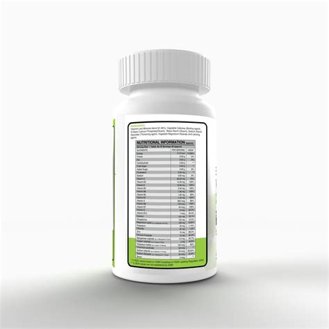 Mega Vit Multivitamin Supplement Tablets For Daily Nutrients Genetic Nutrition