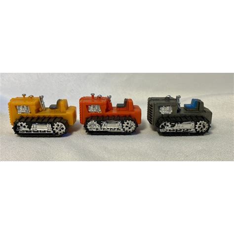 Lot Of 3 Vintage 1972 Tyco Ho 187 Scale Caterpillar Bulldozers Etsy