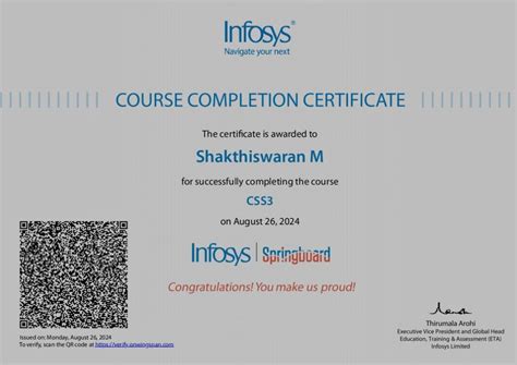 Shakthiswaran Muthukumaran On Linkedin Css3 Infosysspringboard Css3 Webdevelopment Css3