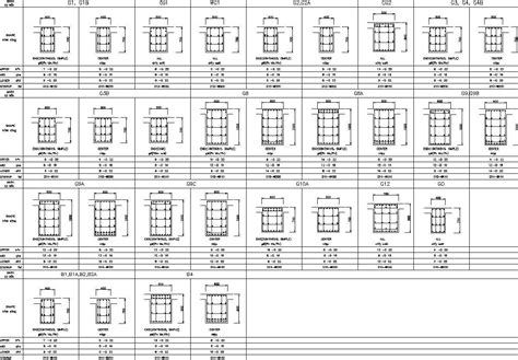 girders beam scheduling details in autocad dwg file cadbull
