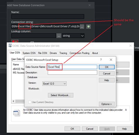 Troubleshooting Excel Database Connections